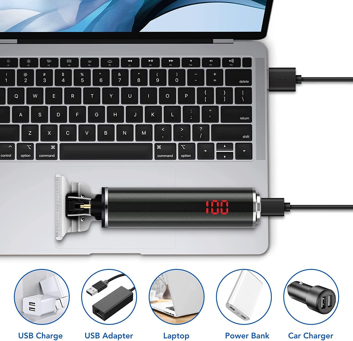 T Blade Trimmer Upgraded Zero Gapped Trimmers with LCD Display ...