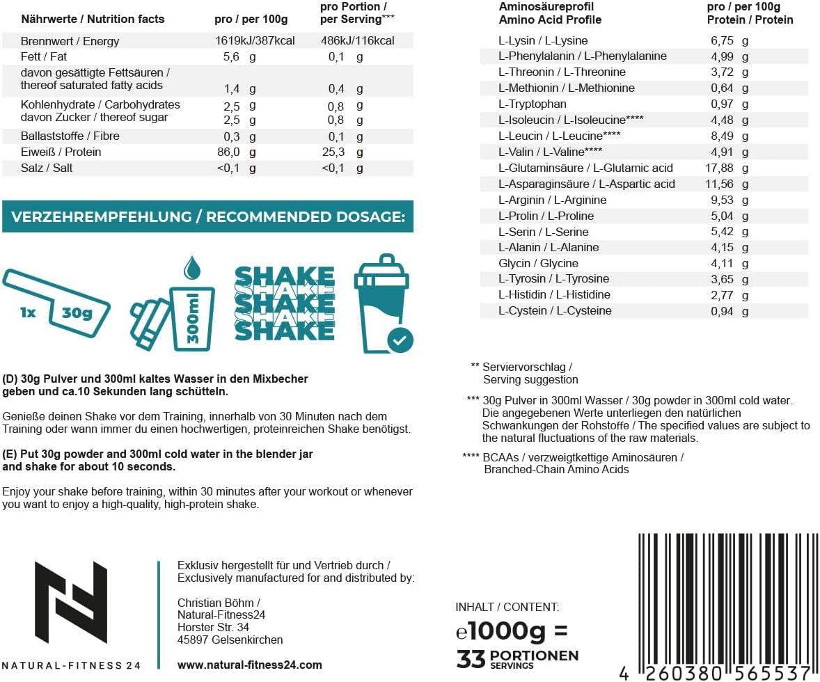 Vmazing90 Vegan Protein Isolate 1kg | Acker Beans & Fava Bean Protein ...