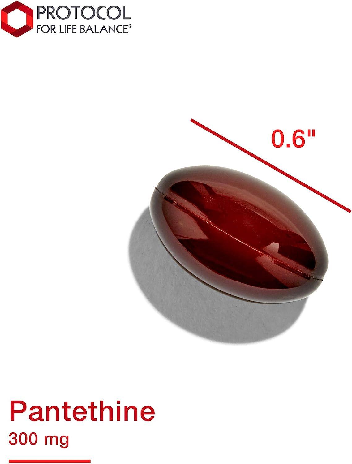 Pantethine 300mg Softgels - Metabolism & Liver Support Formula - 60 ...