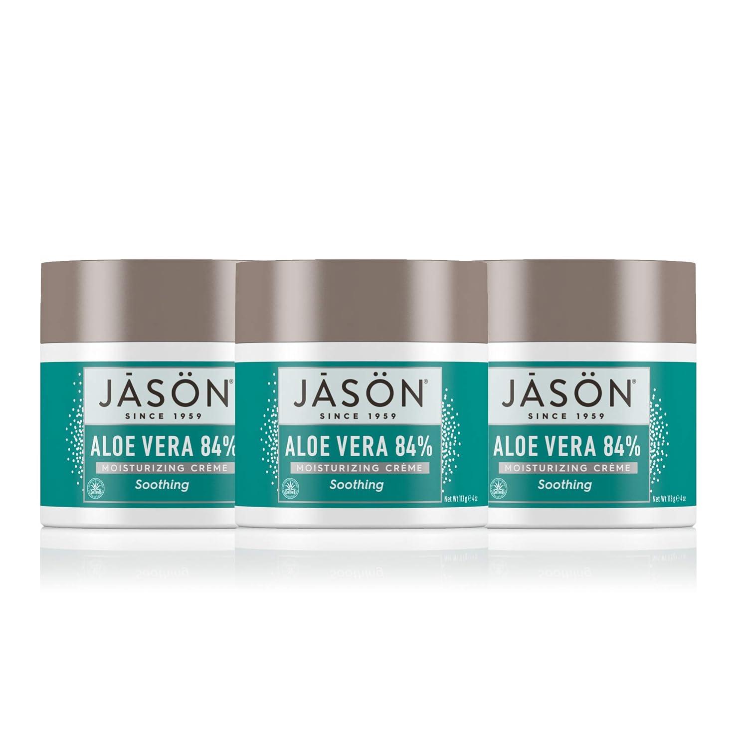 Jason Soothing Aloe Vera 84% Moisturizing Creme 4 oz - Pack of 3 ...
