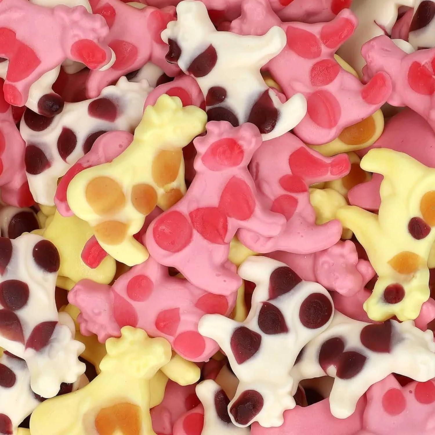 Trolli Milch Kuu Gummy Cow Sweets Chewy Candy Gluten Free - 3 Fruity ...