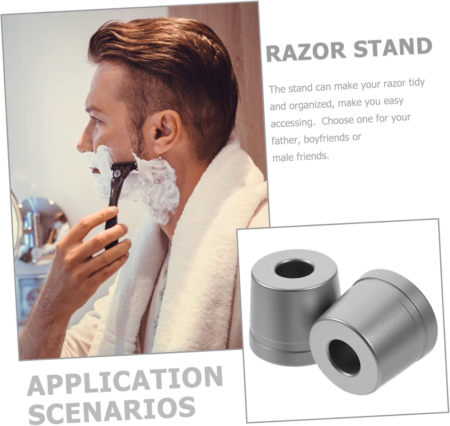 Premium Aluminum Razor Organizer - Healeeved 2-Piece Stable Holder for ...