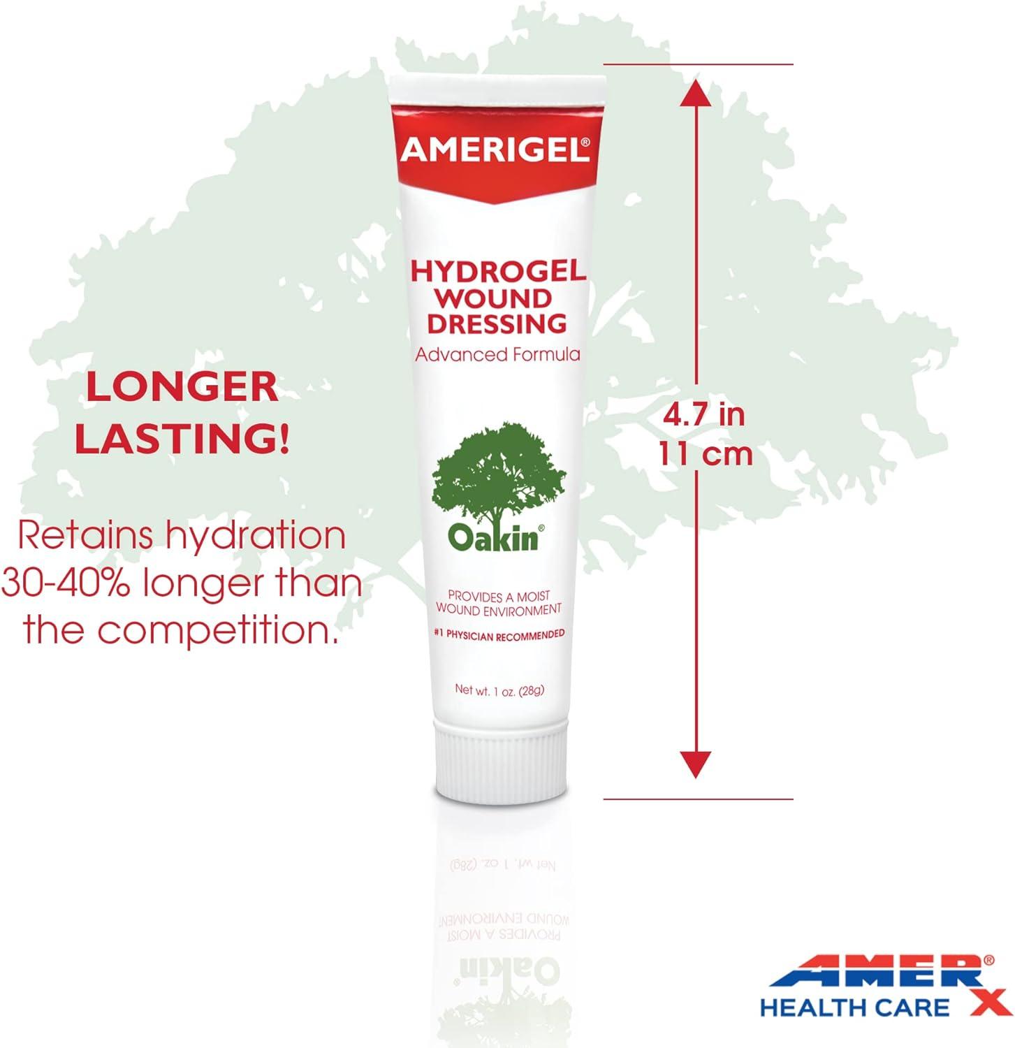 AMERIGEL Hydrogel Wound Dressing (1 oz.) Two Pack - Moisture-Rich ...