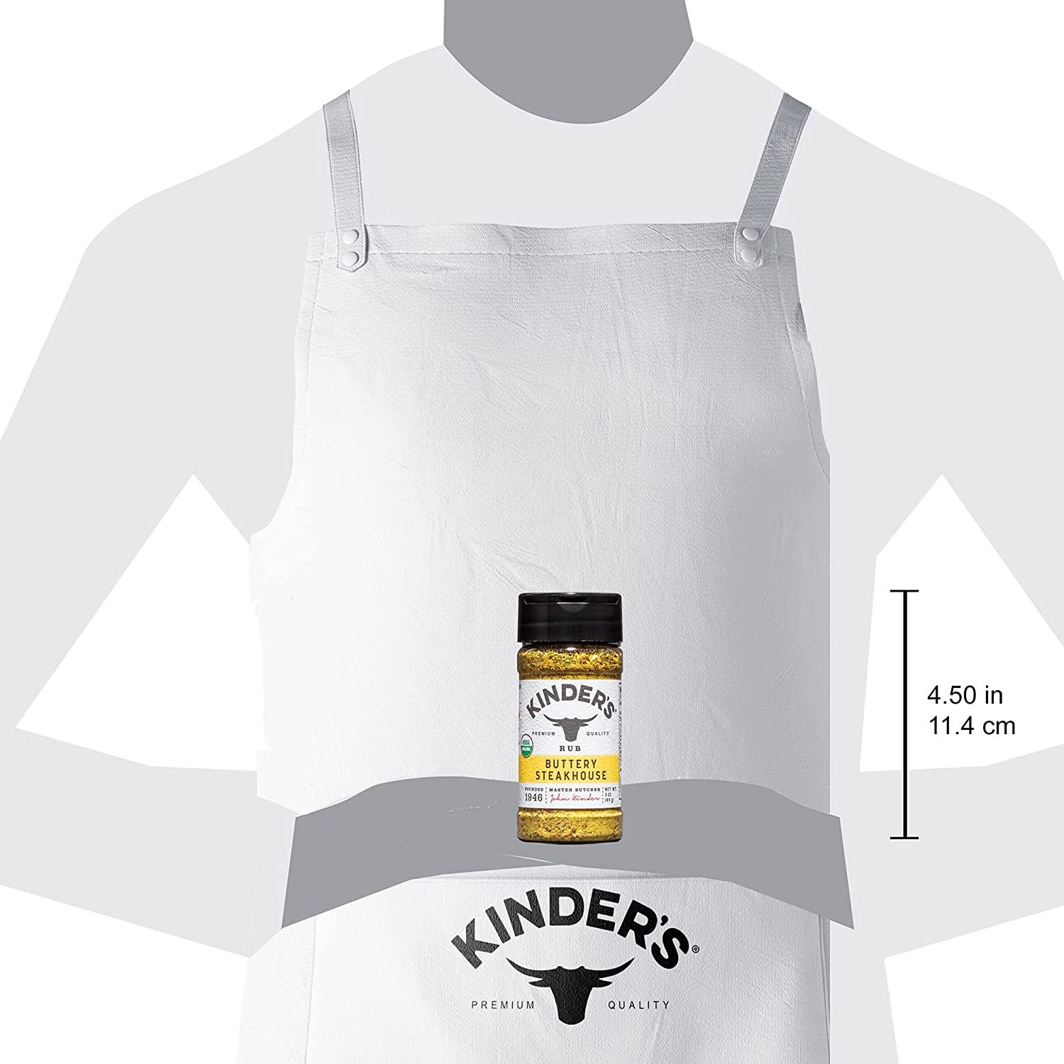 Kinder's Organic Buttery Steakhouse Rub - 3oz Premium Quality Seasoning ...