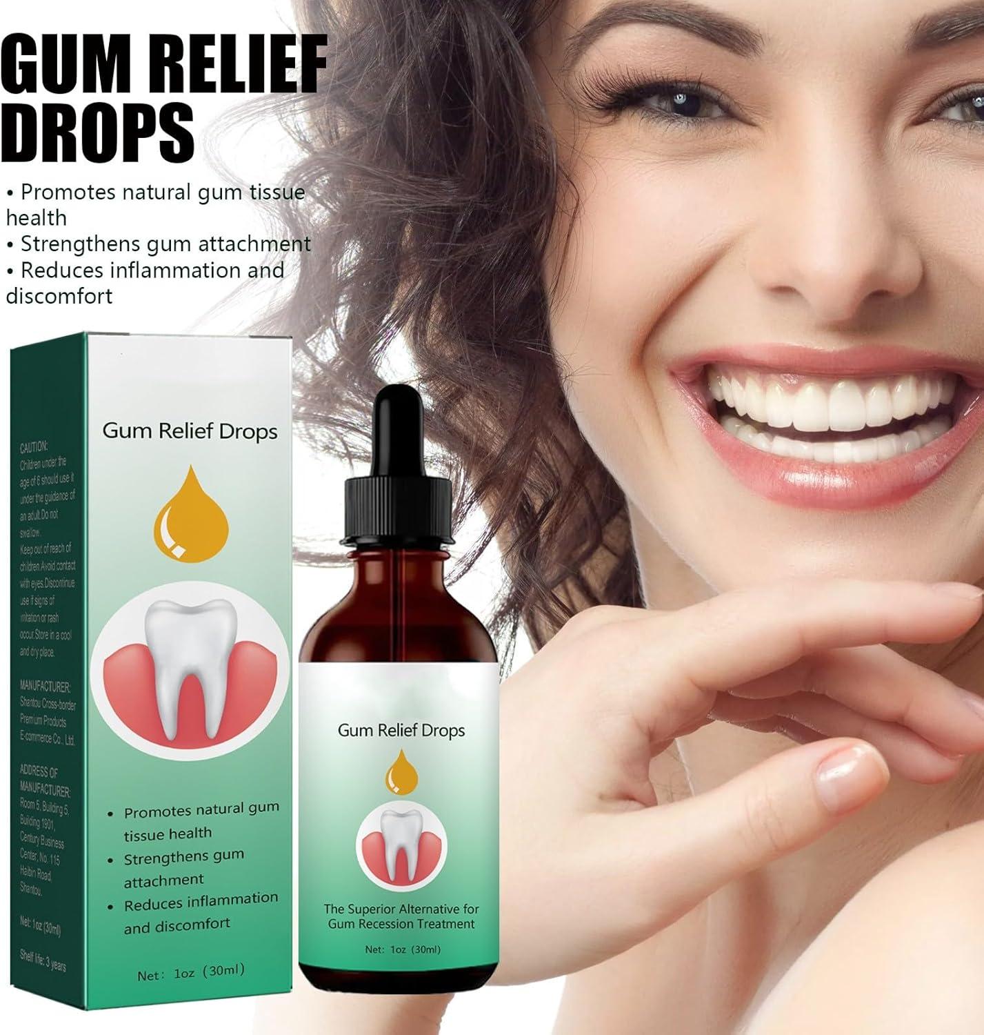 Gum Relief Drops - Receding Gum Repair Serum & Therapy (3 PCs) | Soothe ...