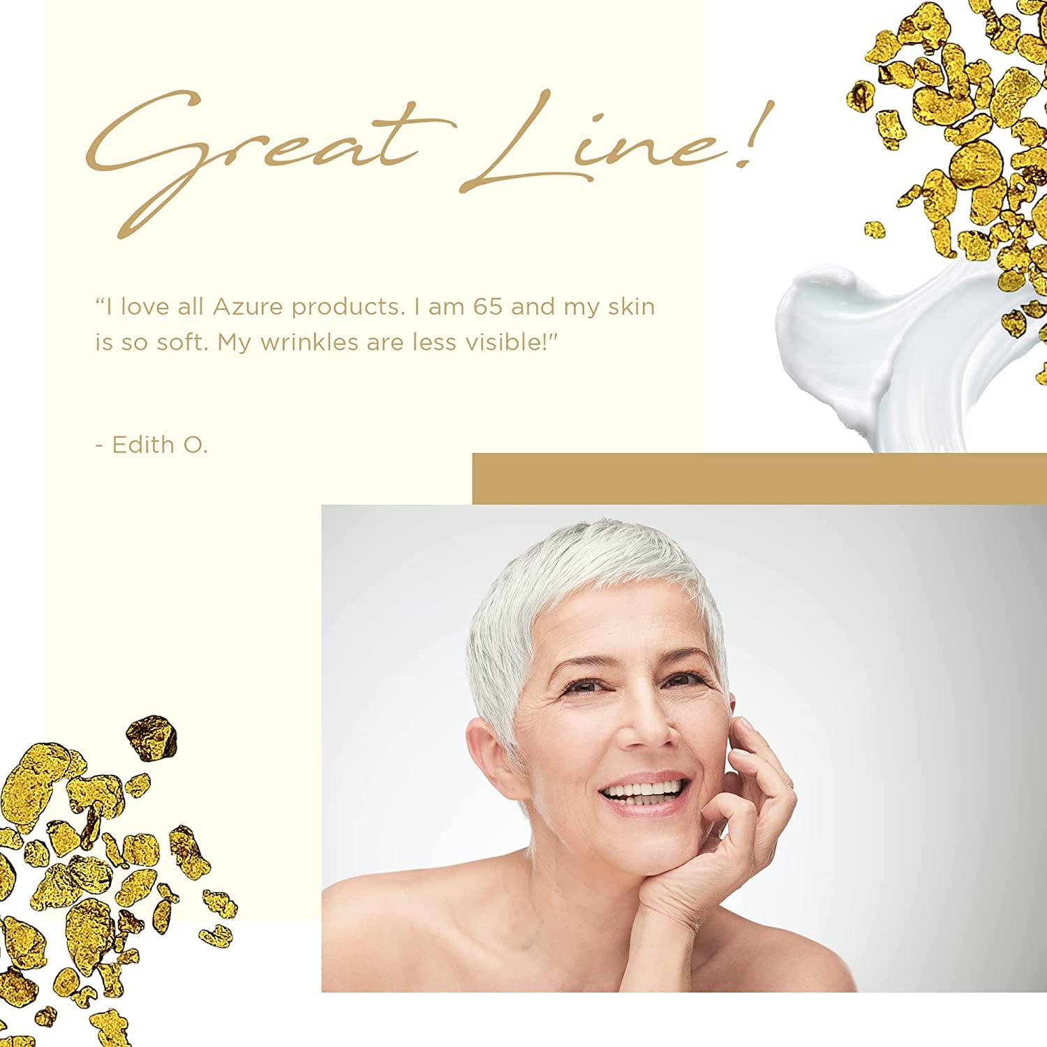 AZURE 24K Gold & Collagen Firming Day Cream - Hyaluronic Acid ...