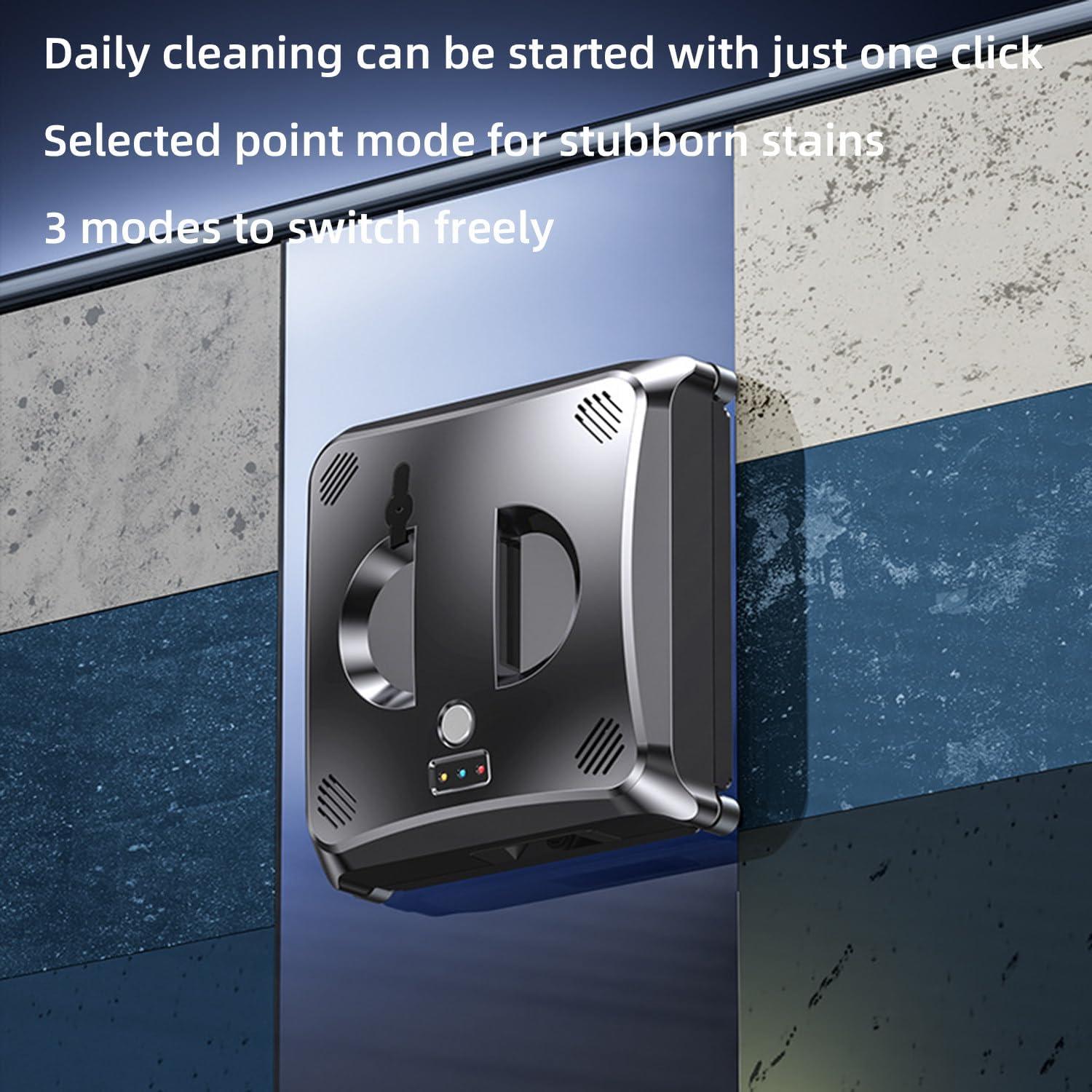 CHHMAELOVE New Automatic Glass Cleaner with 4 Mop Pads Remote Control 4 ...