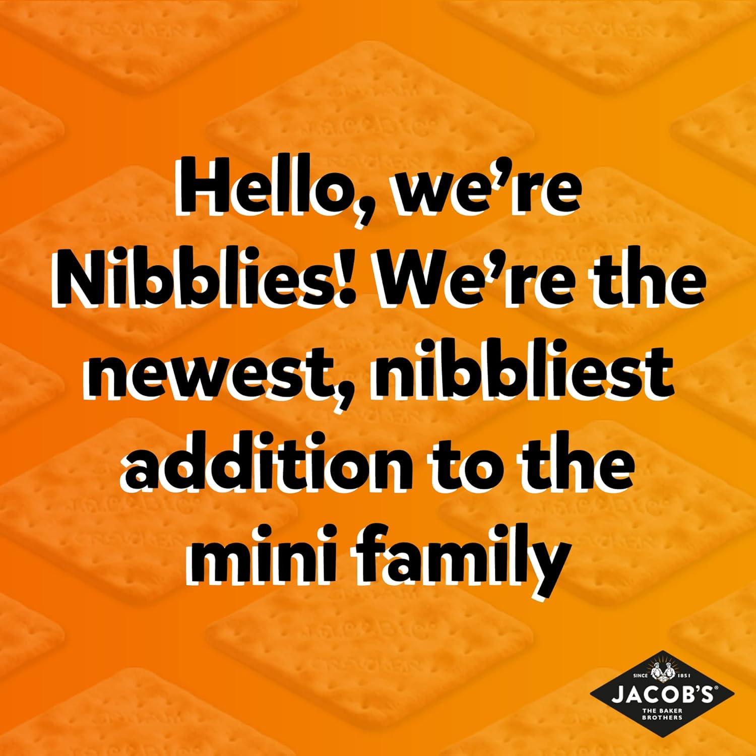 Jacob's Mini Cheddars Nibblies Cheddar & Smoked Paprika Flavour Snacks ...