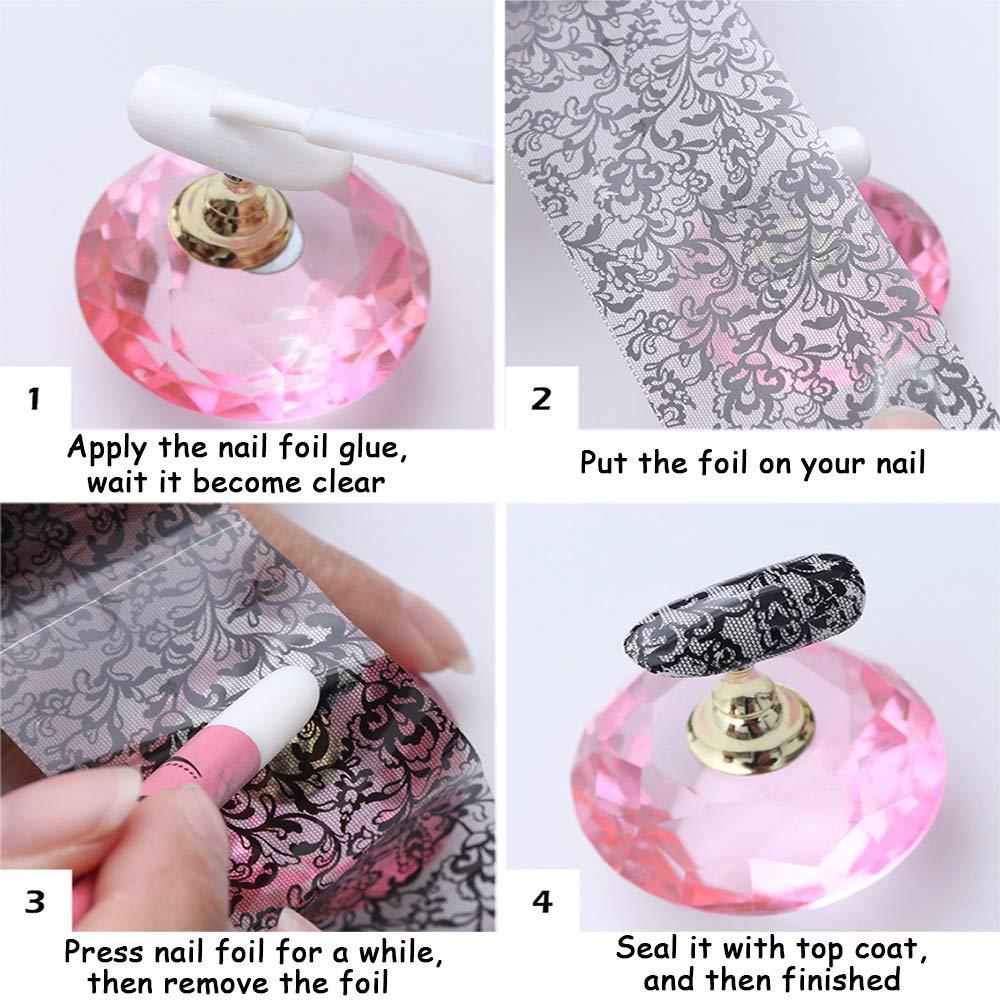 Colorful Fish Scales Nail Art Foils - Holographic Mermaid Design for ...