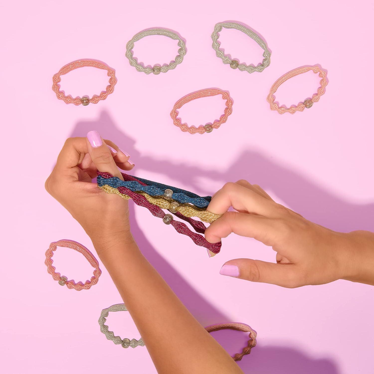 GOODY Icy Holiday Forever Elastics Assorted Hair Accessories - 3 Count ...