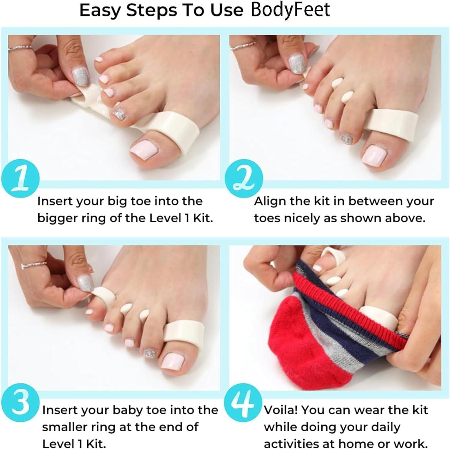 BodyFEEET Aligner Kit - Orthopedic Toe Correction Gel for Valgus & Foot ...