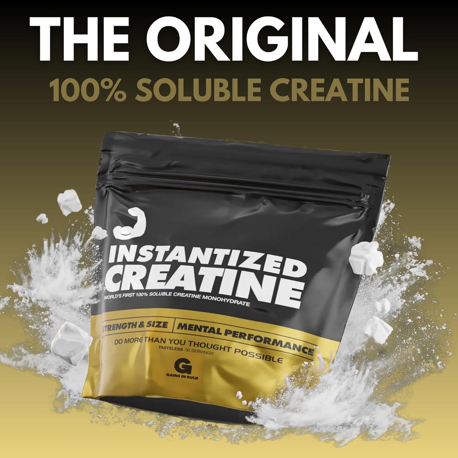 Instantized Creatine Monohydrate | 100 Servings | Boost Strength ...