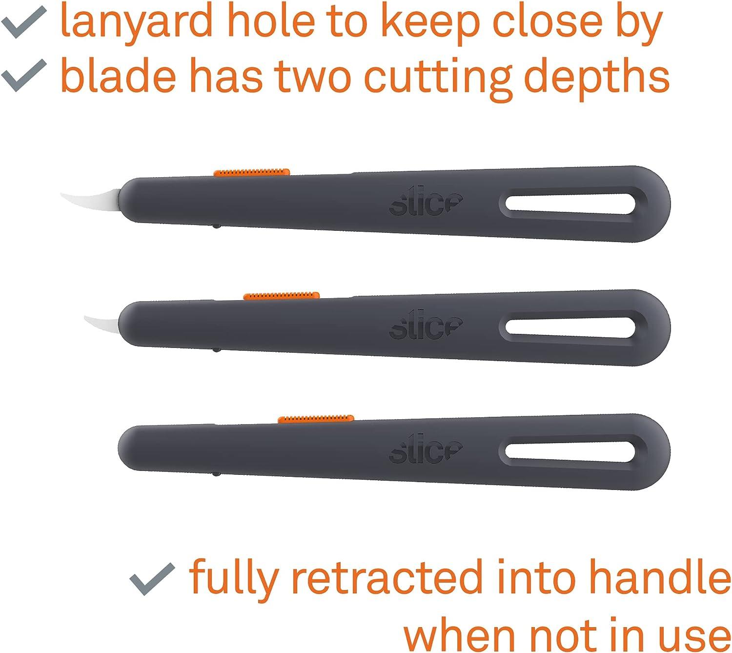 Slice 10596 Safety Seam Ripper with Manual Retraction - Ambidextrous ...