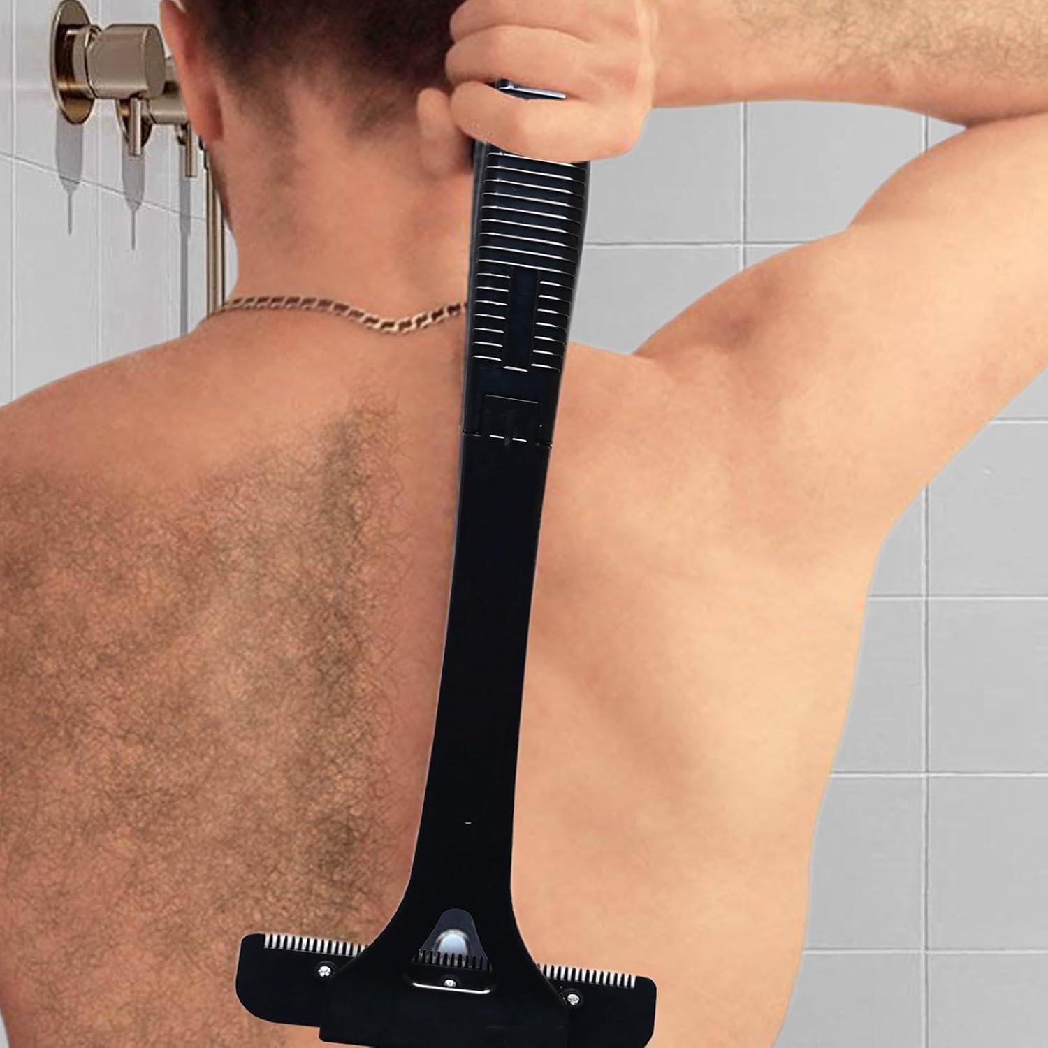 Back Hair Cutter for Men | Manual Foldable Razor for Fast Trimming ...