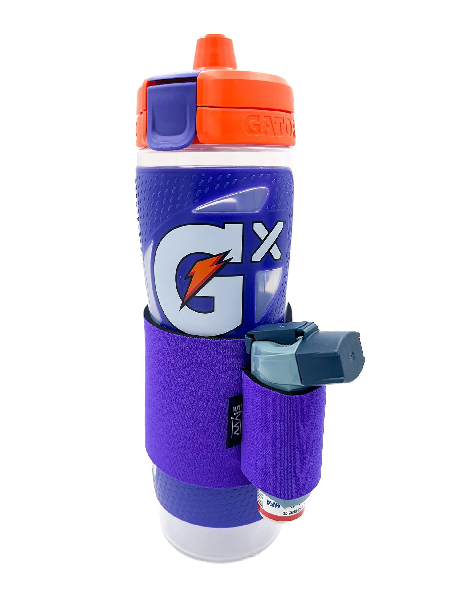 Rescue Inhaler Water Bottle Sleeve (Purple)