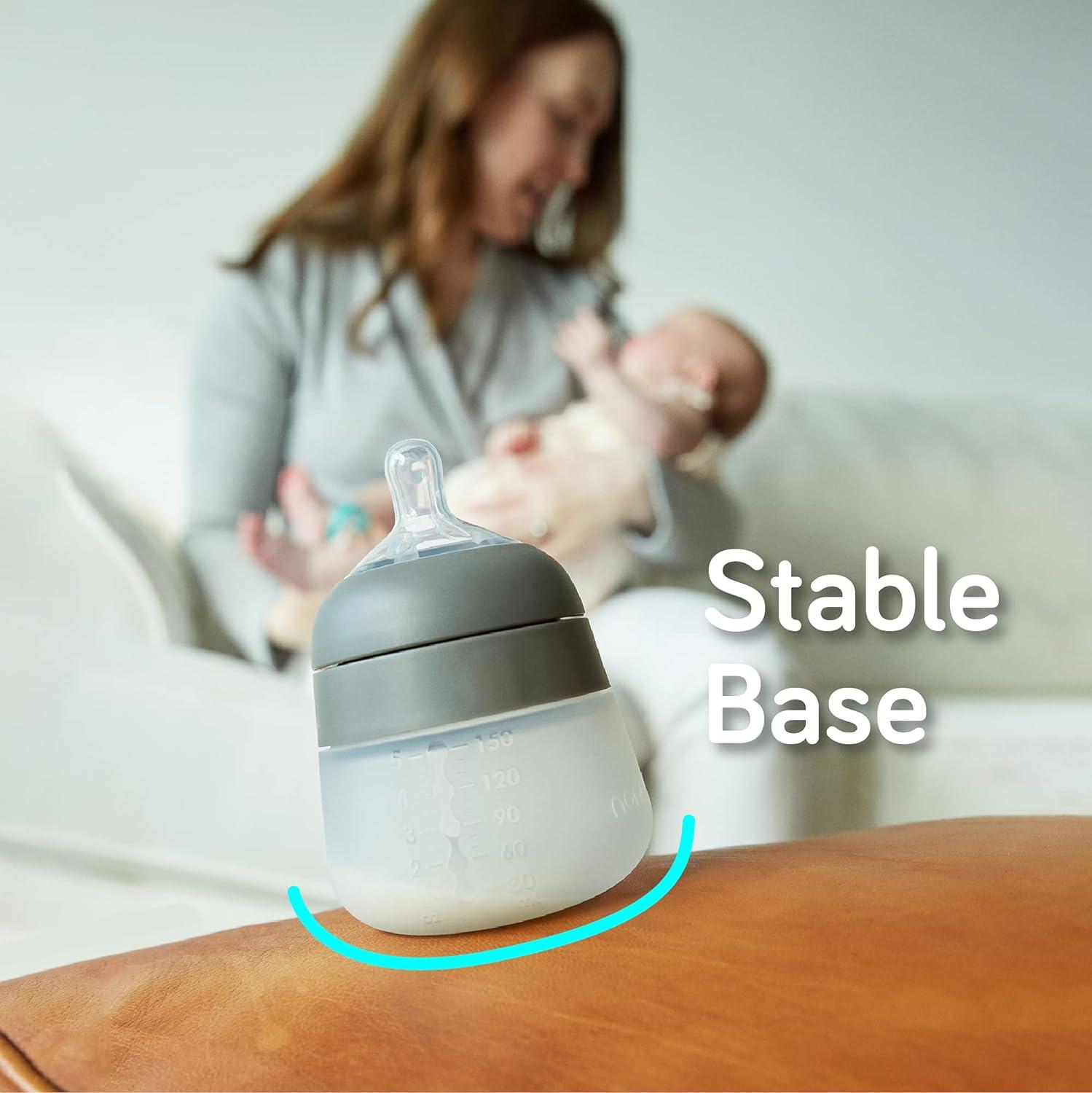 Nanob b Flexy Silicone Baby Bottle Anti-Colic Natural Feel Non ...