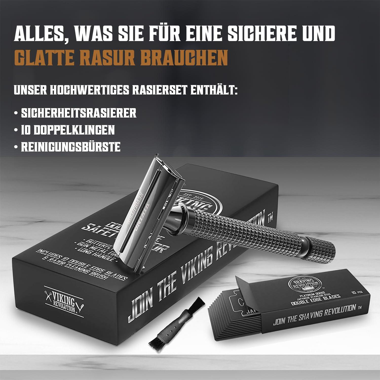 Shaving Revolution Razor Plane Set - Stainless Steel Safety Razor with ...