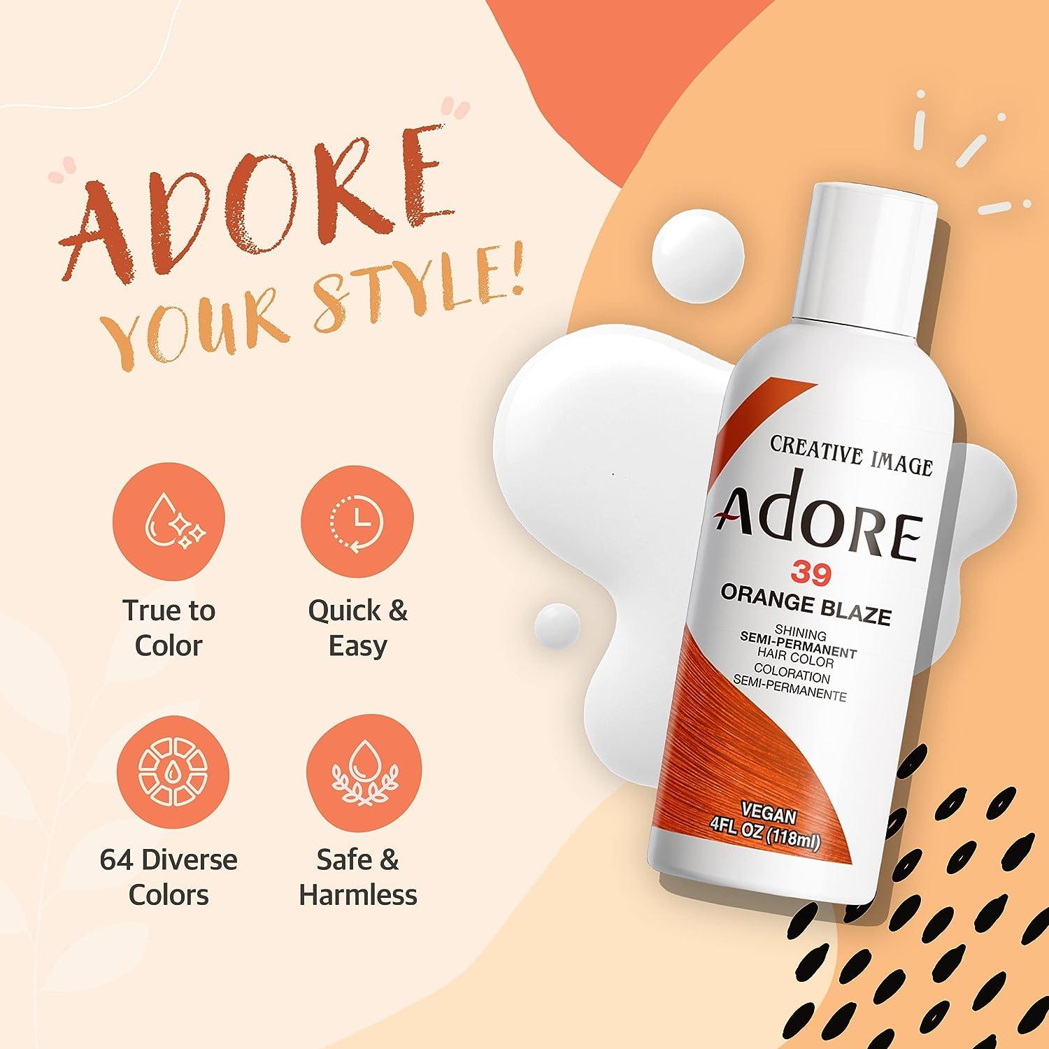 Adore Shining Semi Permanent Hair Colour 106 Mahogany - 118 ml | Buy ...