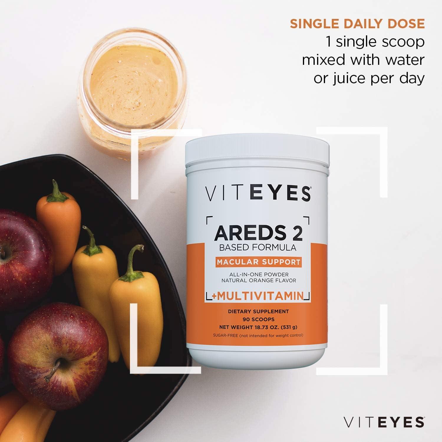 Viteyes AREDS 2 Powder + Multivitamin | Macular Protection Drink with ...