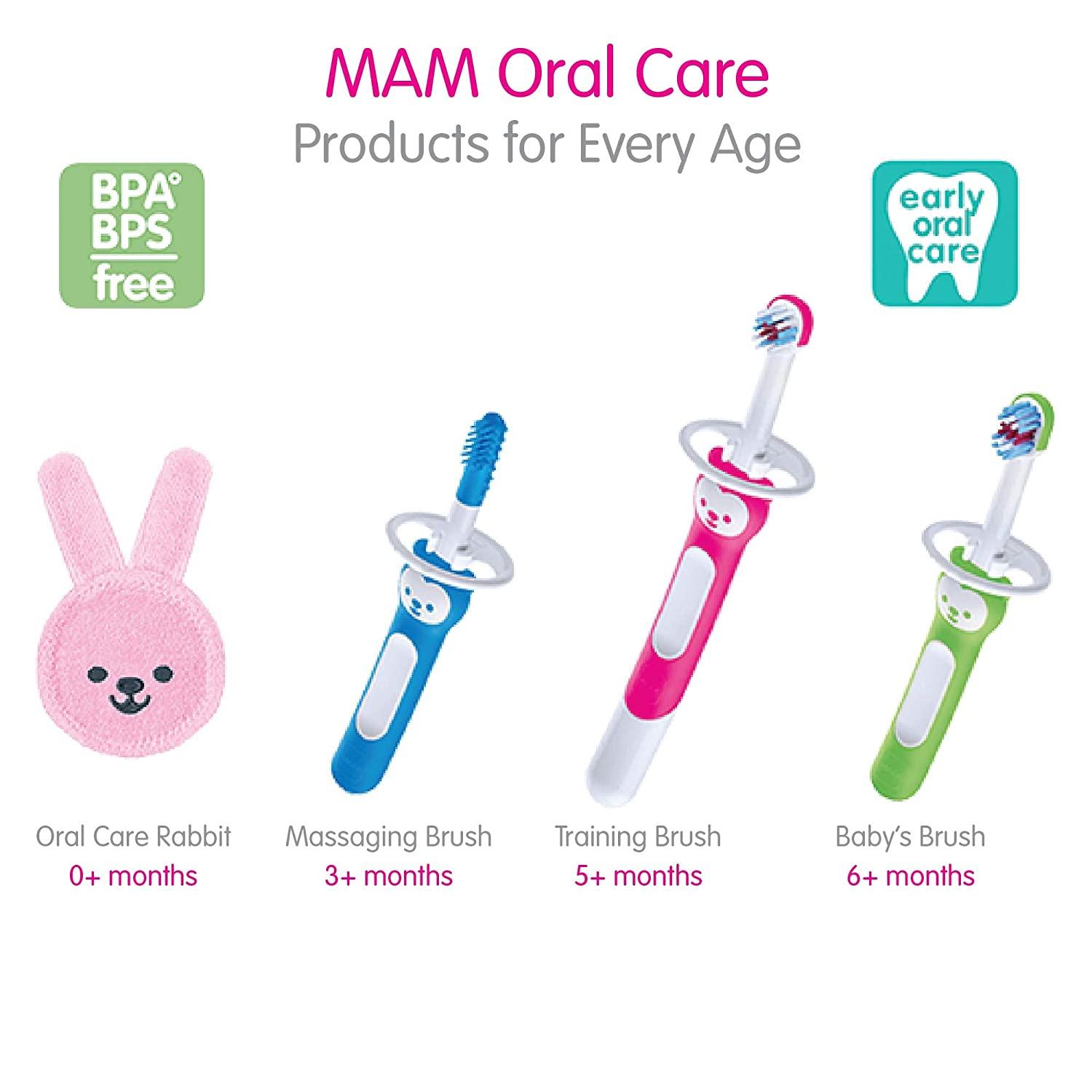 MAM Baby Toothbrush Set with Brushy the Bear Character | Interactive ...