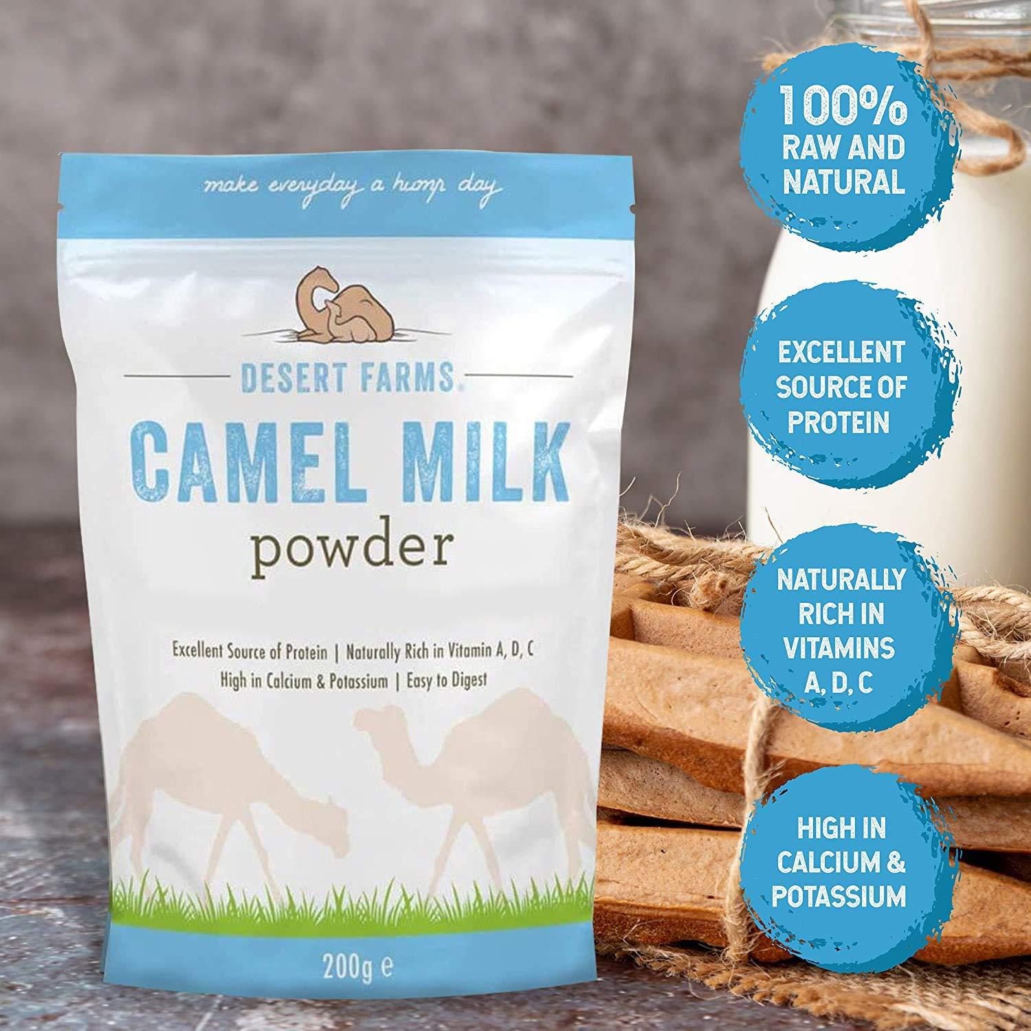 Desert Farms Organic Whole Camel Milk Powder - Paleo & Keto Certified ...