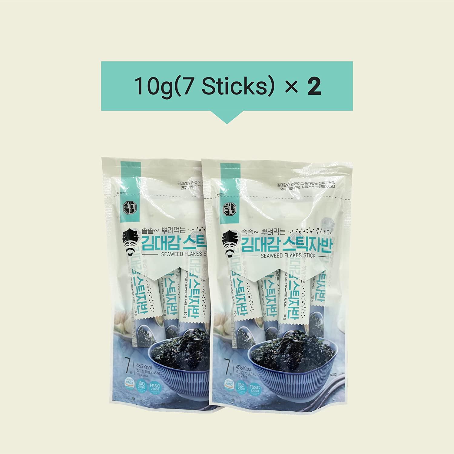 Roasted Seaweed Flakes 2 Pack - Easy Stick Type Laver Gim Snack - 0 ...