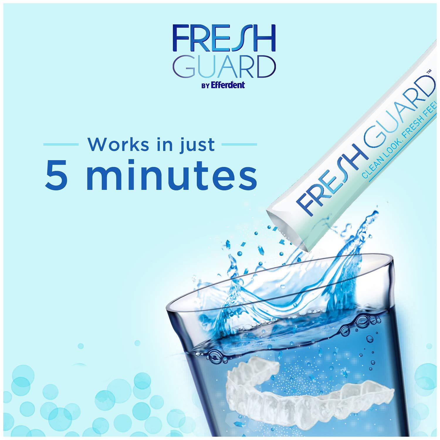 Efferdent Fresh Guard Soak - Cleans Guards & Retainers - 24ct (3 Pack ...