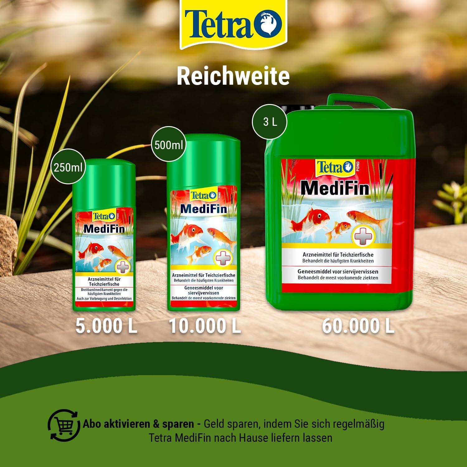 Tetra Pond Medifin 500ml - Effective Disease Treatment & Prevention for Pond Fish ...