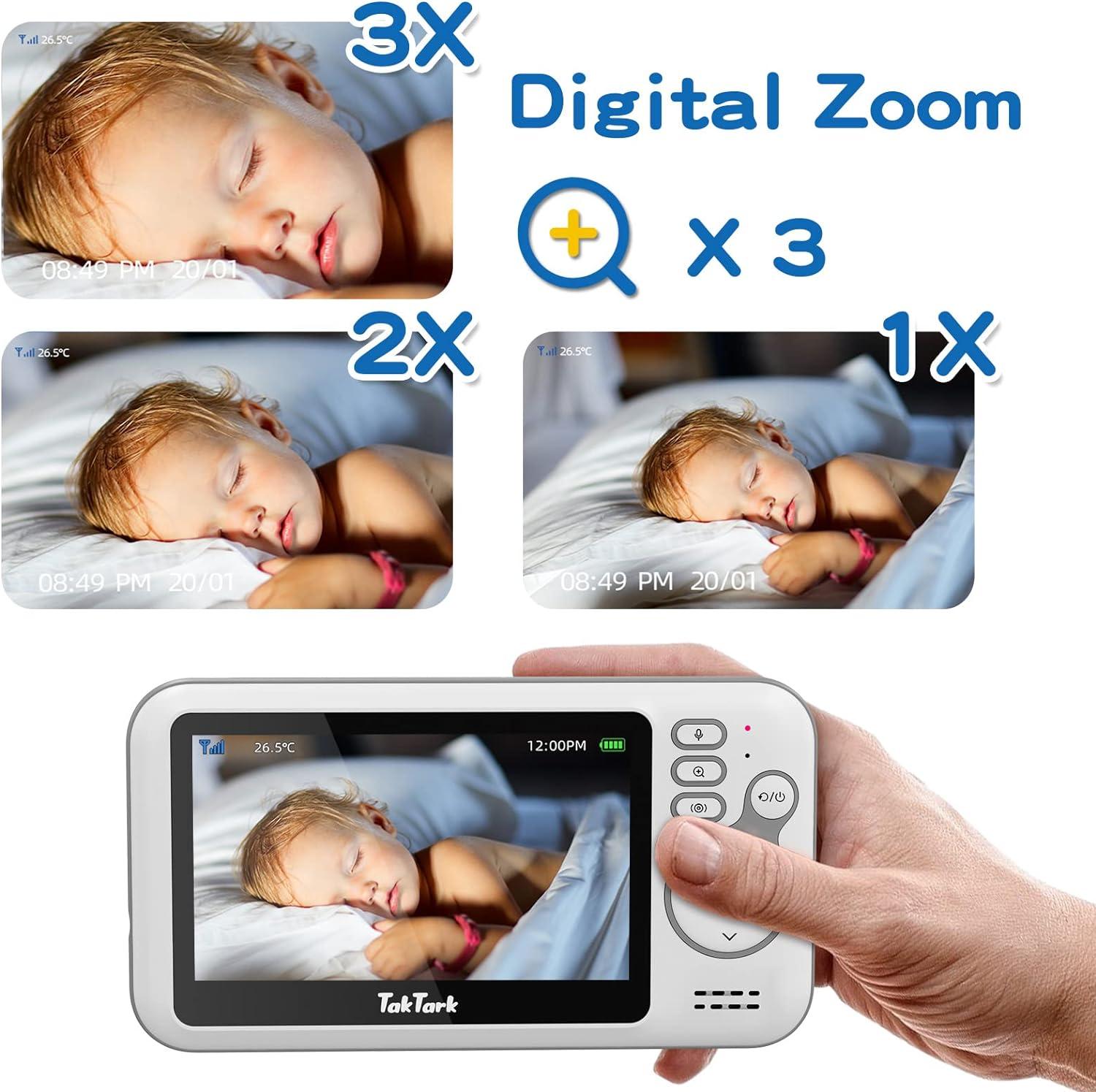 Shop Taktark Babyphone BM812 - 4.3'' Video Monitor with Camera Night ...