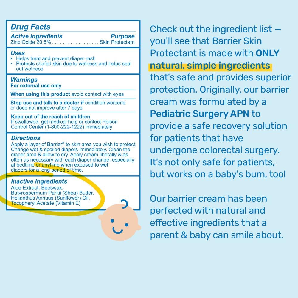 Barrier Diaper Rash Cream: Skin Protectant for Sensitive Skin | Buy Now ...