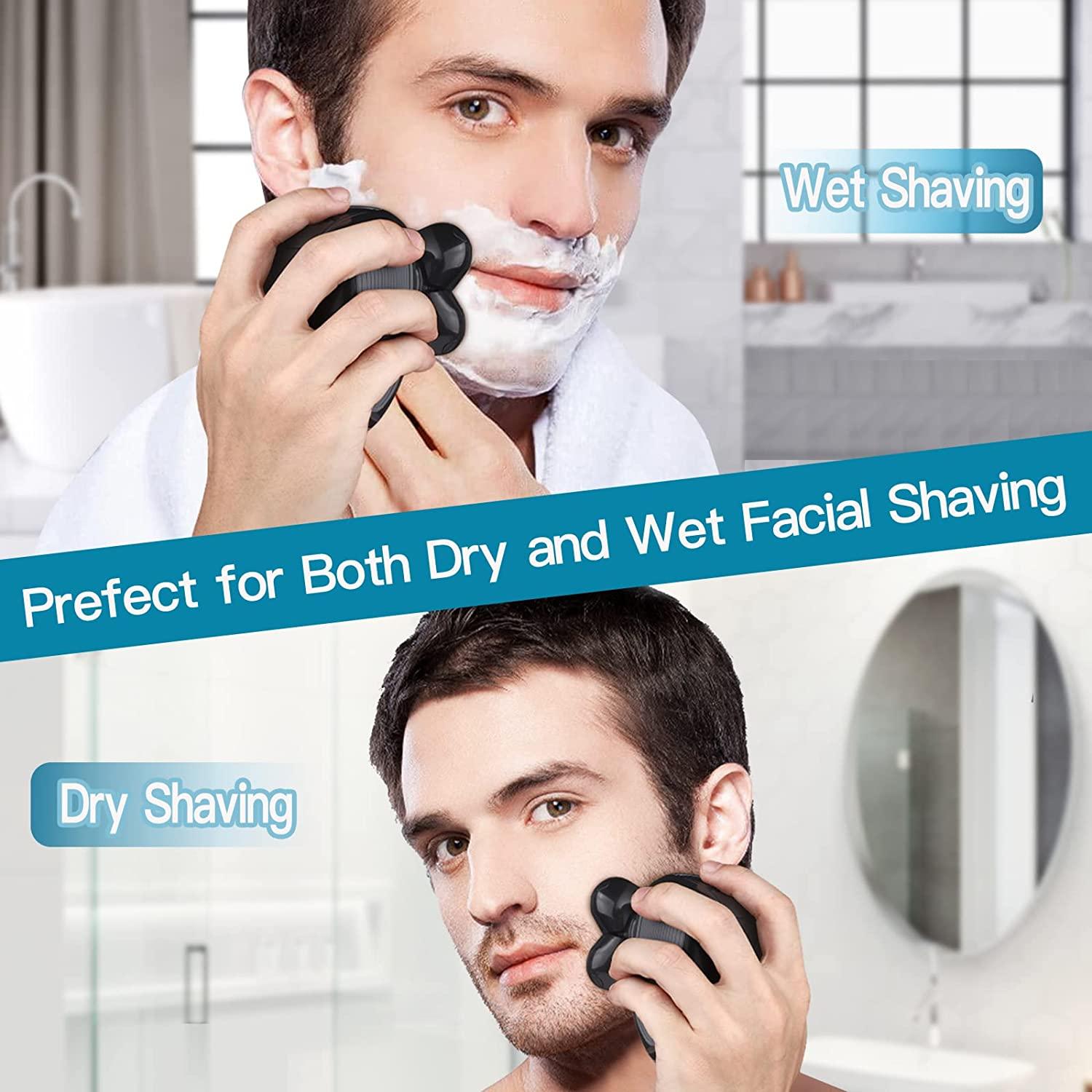 5-in-1 Electric Head Shaver for Bald Men - Waterproof Wet Dry Razor for ...
