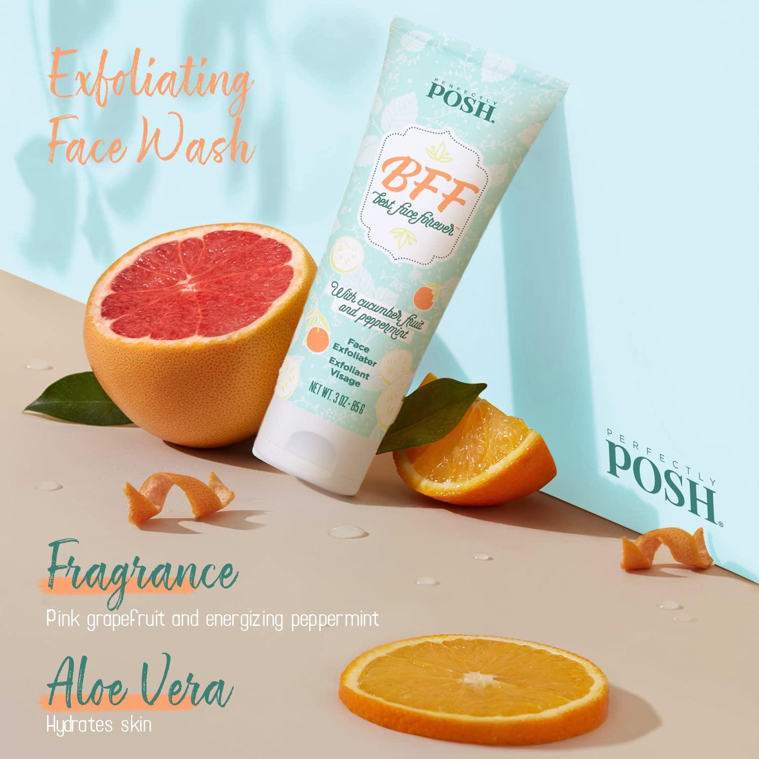Perfectly Posh Exfoliating Face Wash 3 fl. oz with Pink Grapefruit ...
