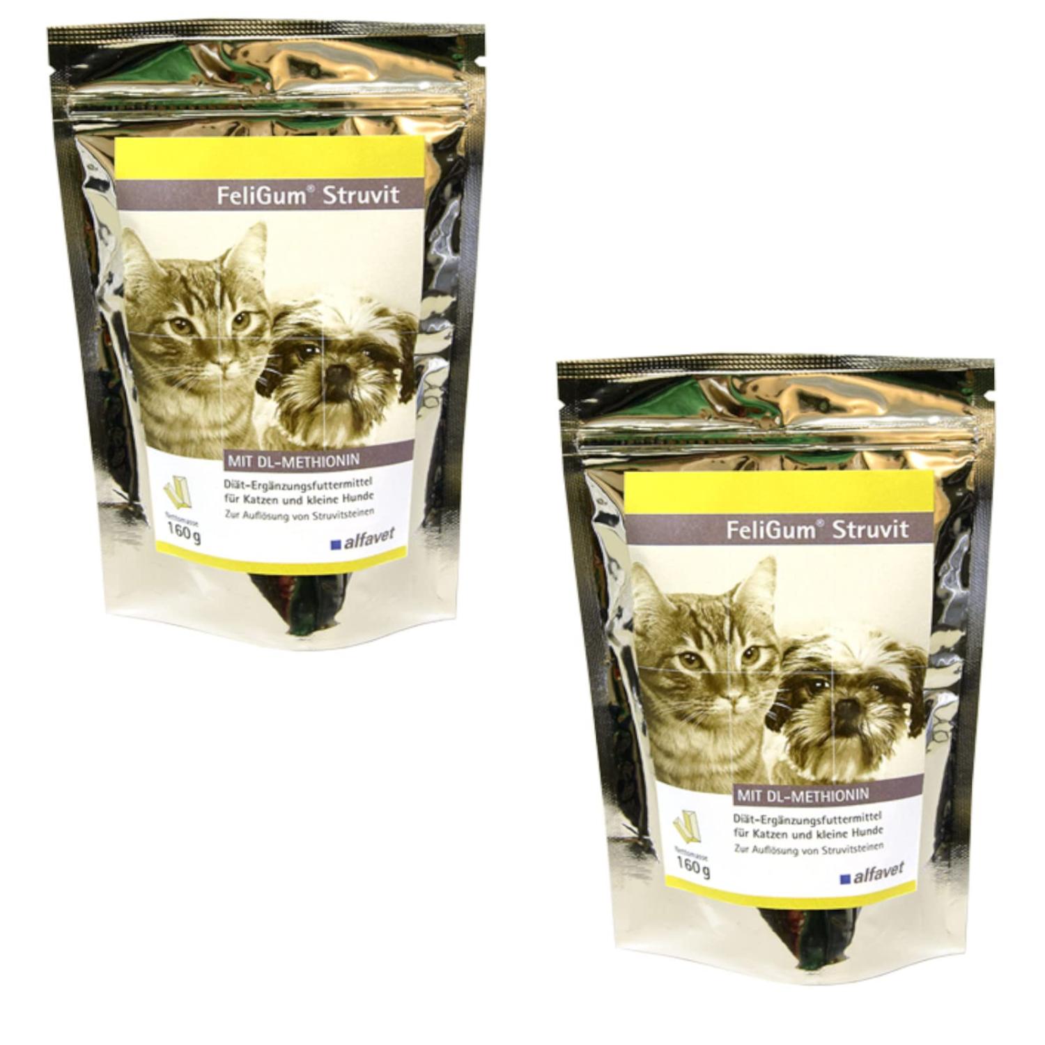Alfavet Feligum Struvite Chewing Drops - Double Pack for Cats & Small ...