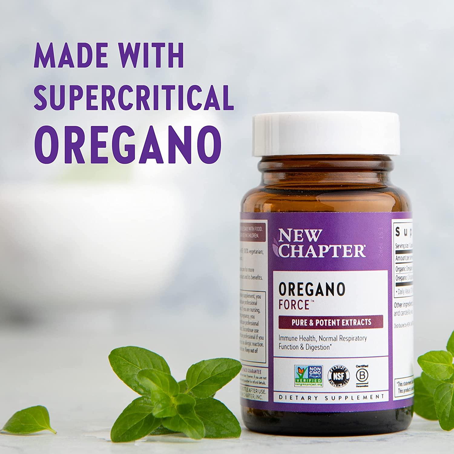 New Chapter Oregano Force Capsules - Immune Support, Organic & Non-GMO - 30 Count | Buy Now with ...