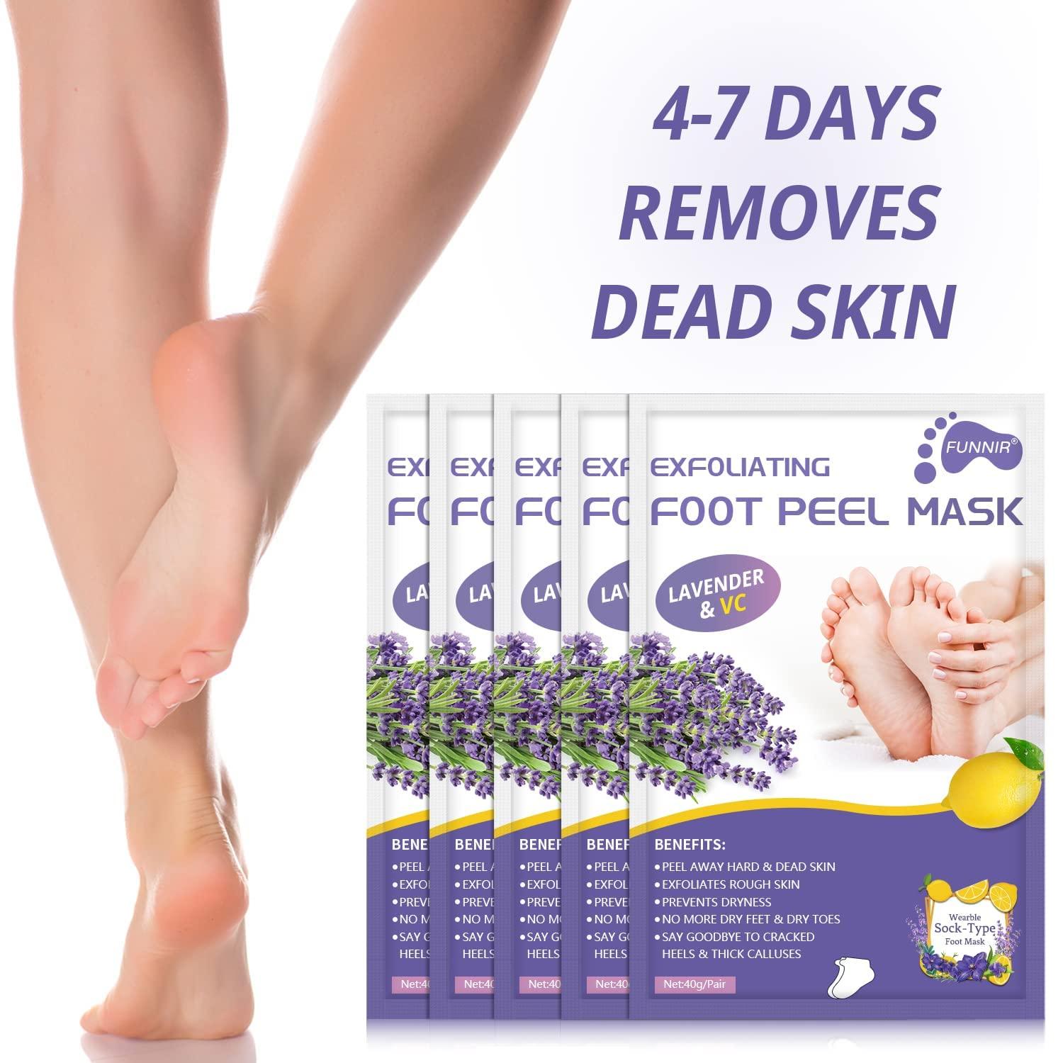 Funnir Foot Peel Mask - Natural Exfoliant for Callus Removal & Repair ...