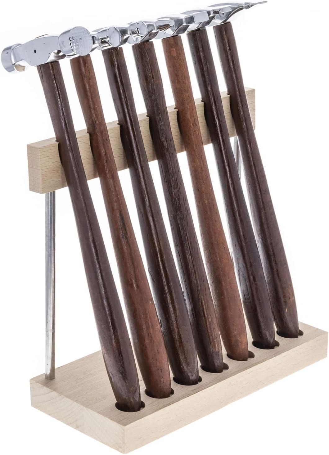 7pc Universal Double-Ended Jewelers Hammer Set with Wooden Handle ...