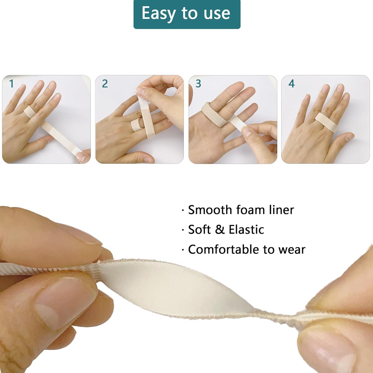 Jrery-KEY Finger Buddy Wraps 10 PCS | Reusable Finger Straps for Broken ...