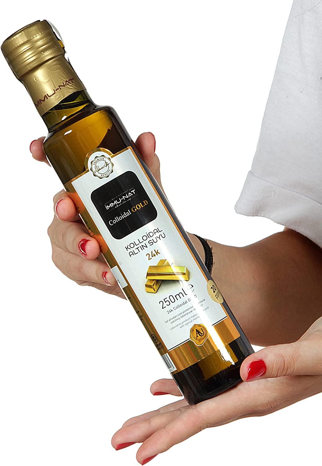 Immu-nat 24k Colloidal Gold Liquid 20 PPM Natural Mineral Supplement - Improved Cognitive ...