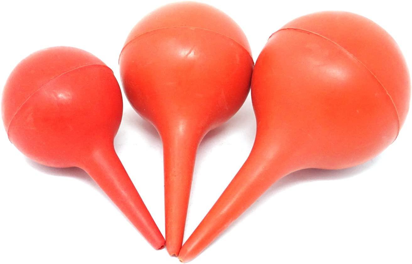 Honbay 3PCS Red Rubber Squeeze Bulb Ear Syringe Ball - 30ml, 60ml, 90ml ...