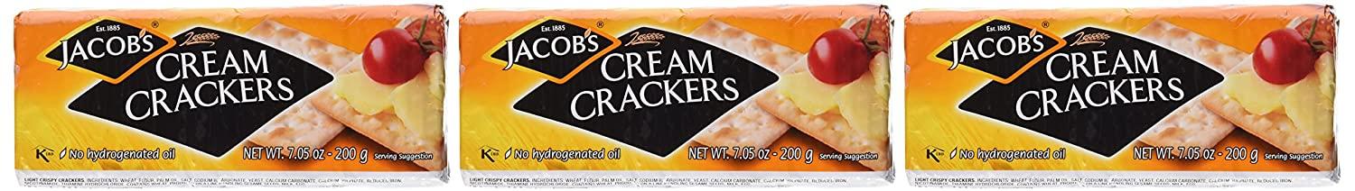 Jacobs Cream Cracker 200g (3 Pack) - Delicious Crunchy Snack for ...