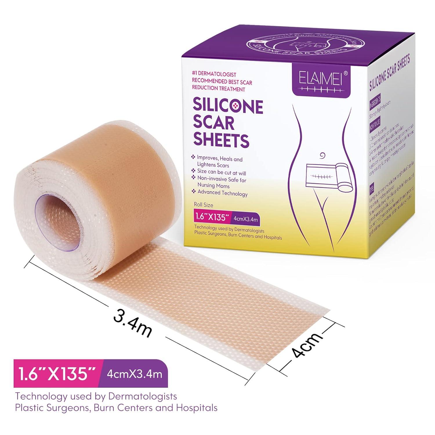 Medical Silicone Scar Tape Roll - 1.6 x 135 inch - Professional Nursing ...