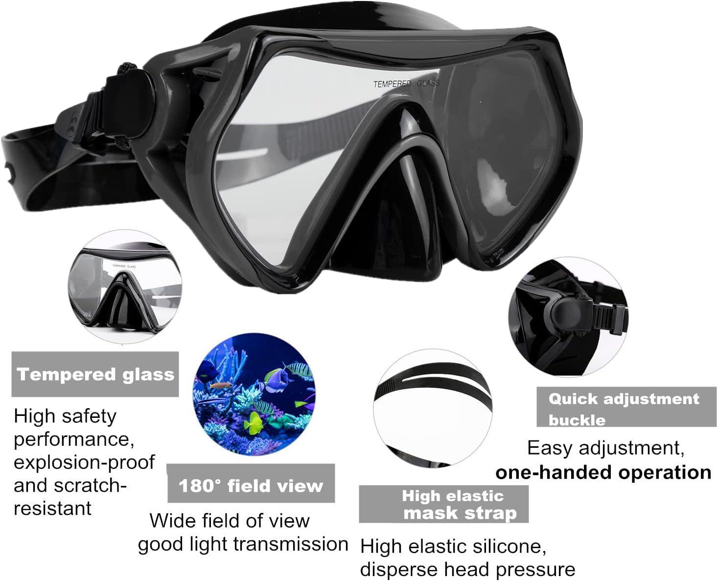 Aqua Dive Sports Snorkeling Gear Set | Scuba Diving & Swimming Goggles ...
