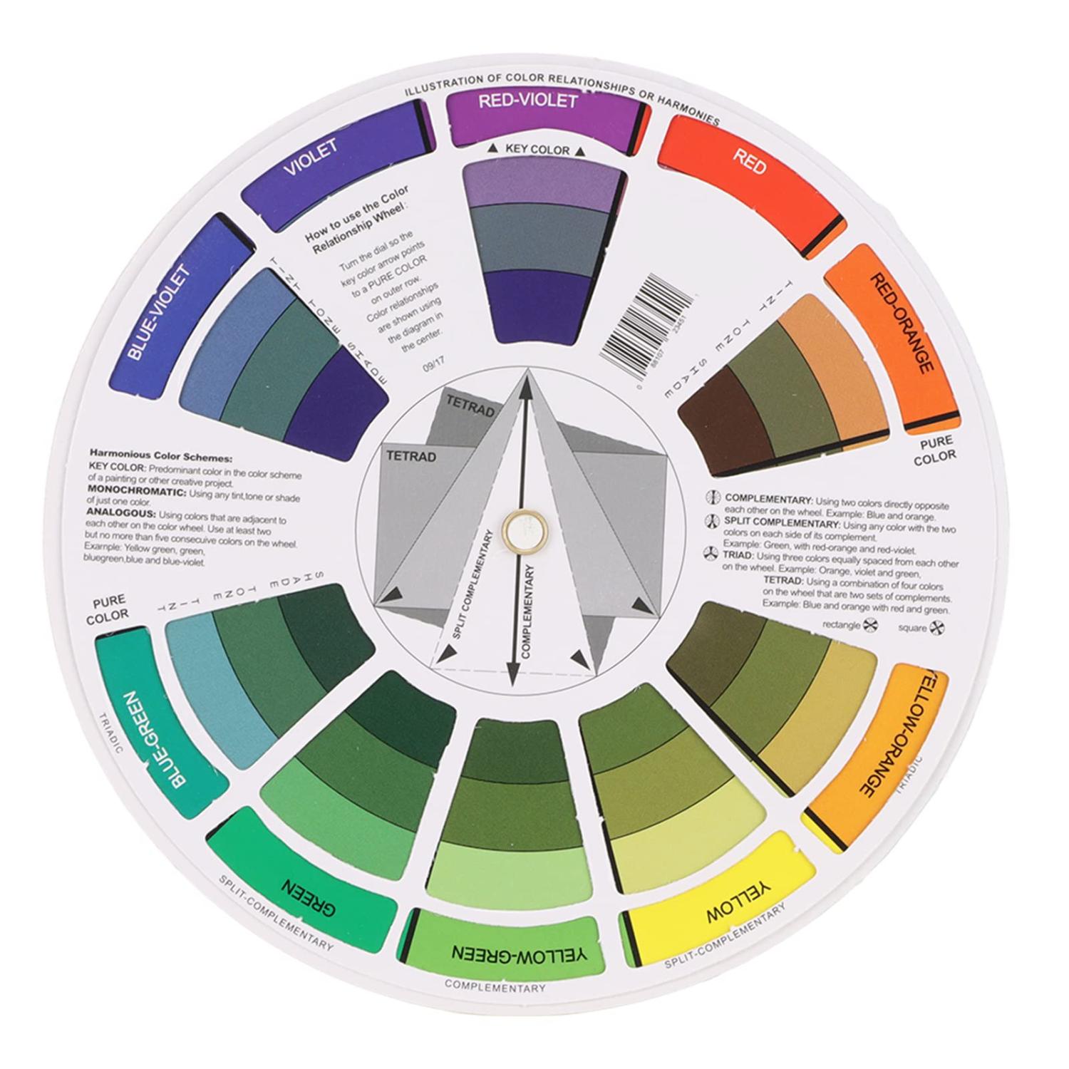 Color Wheel Mixing Guide for Paint and Makeup - Small Size | Buy Now ...