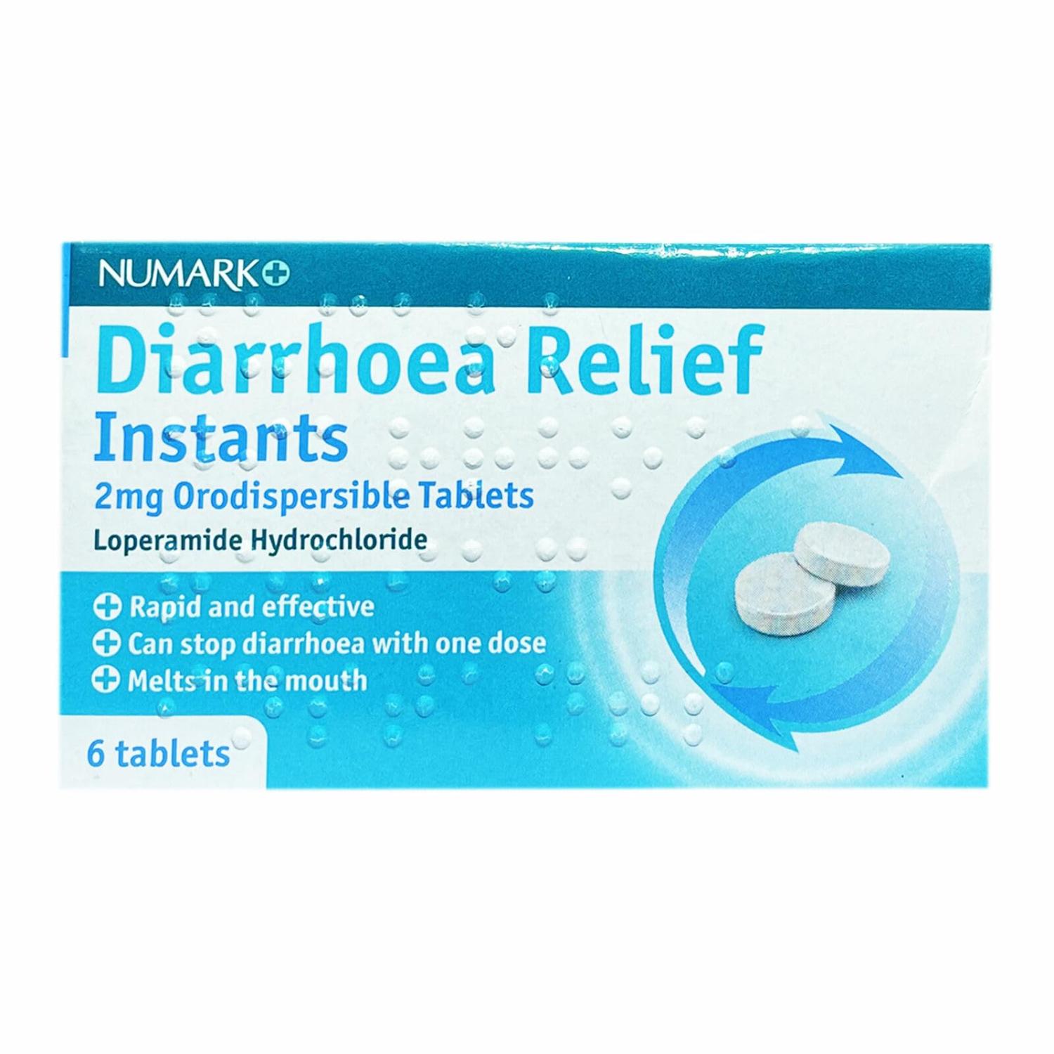 Numark Diarrhoea Relif Instants 2mg Orodispersible Tablets Loperamide ...