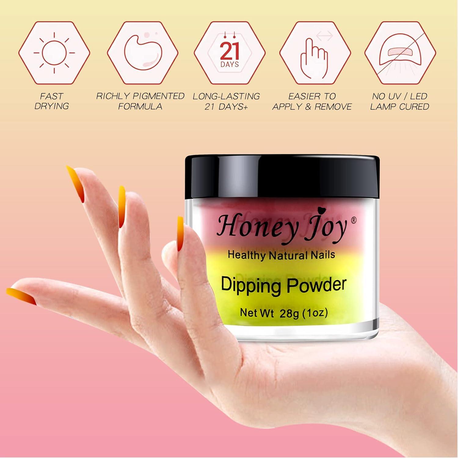 28g/Box Red and Beige Temperature Color Change Dip Powder Nails Dipping ...