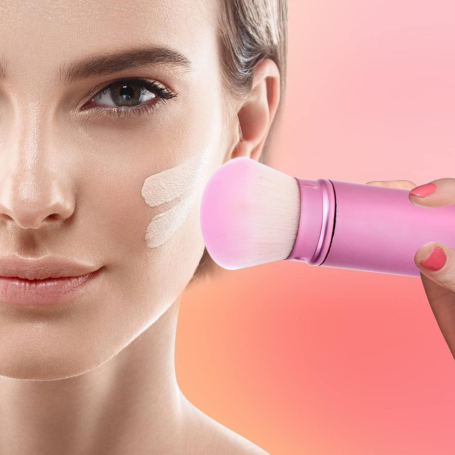 UNIMEIX Sunscreen Brush for Face - Retractable Kabuki Brush for Kids ...