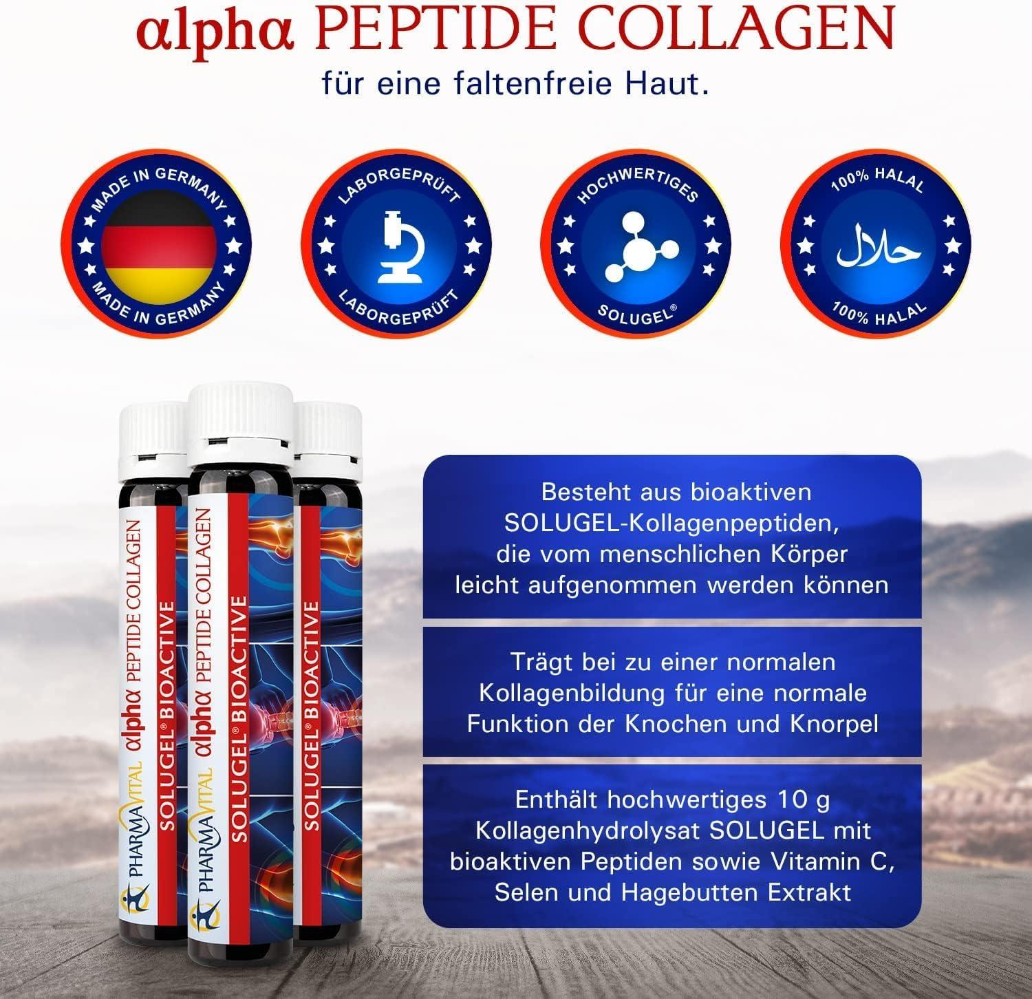 Buy Pharmavital Alpha Peptide Collagen Drinkampull | 10 000mg Collagen ...