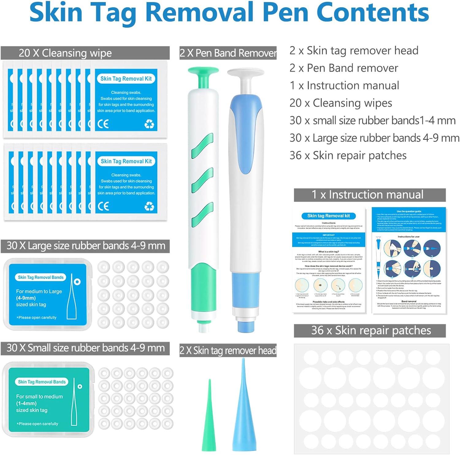 Skin Tag Removal - Auto Skin Tag Remover Pen Kit with 60 Micro and ...