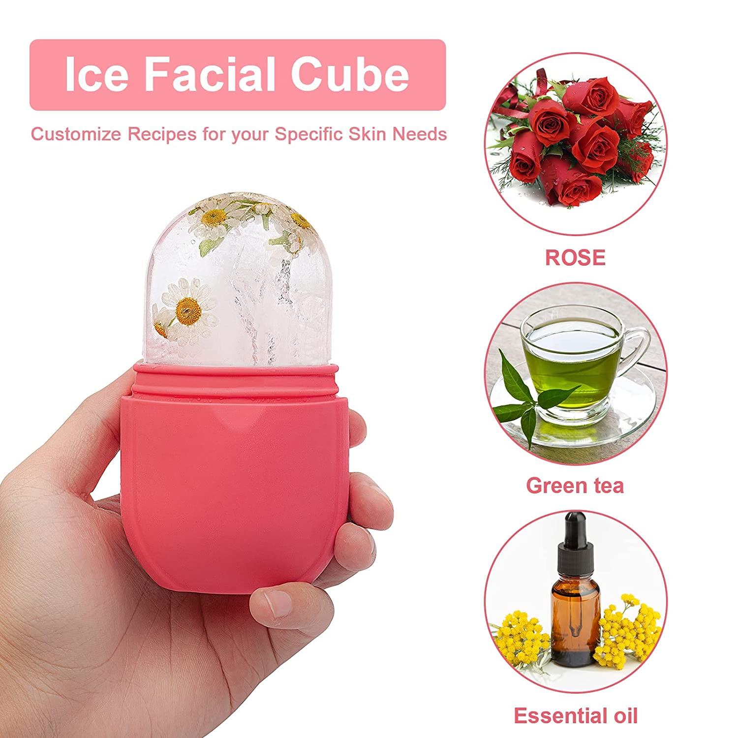 Facial Ice Roller Silicone Mold for Face and Eyes - Skin Care Tool for ...