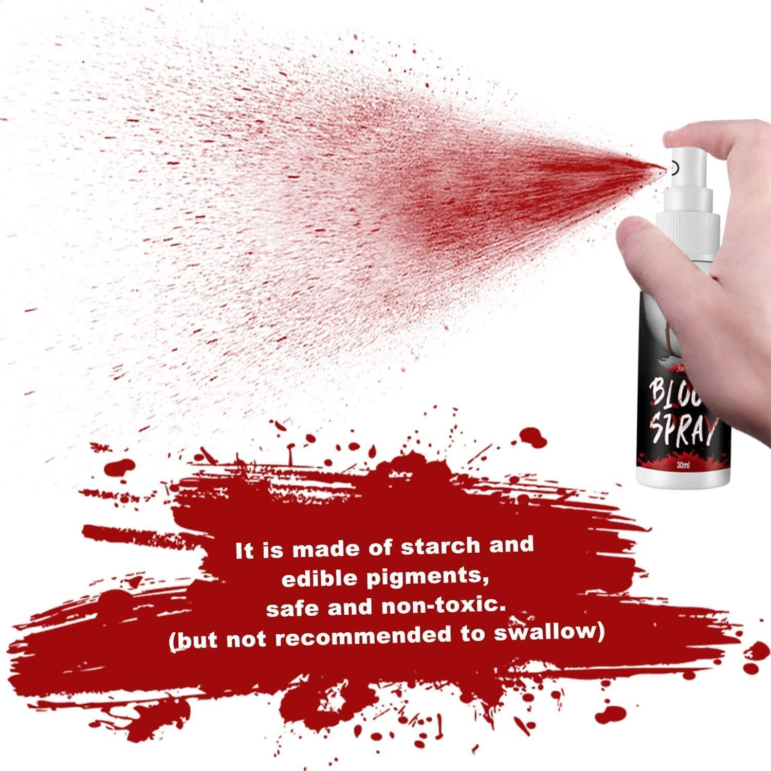 2 PCS Halloween Washable Fake Blood Spray for Zombie, Vampire & Monster ...